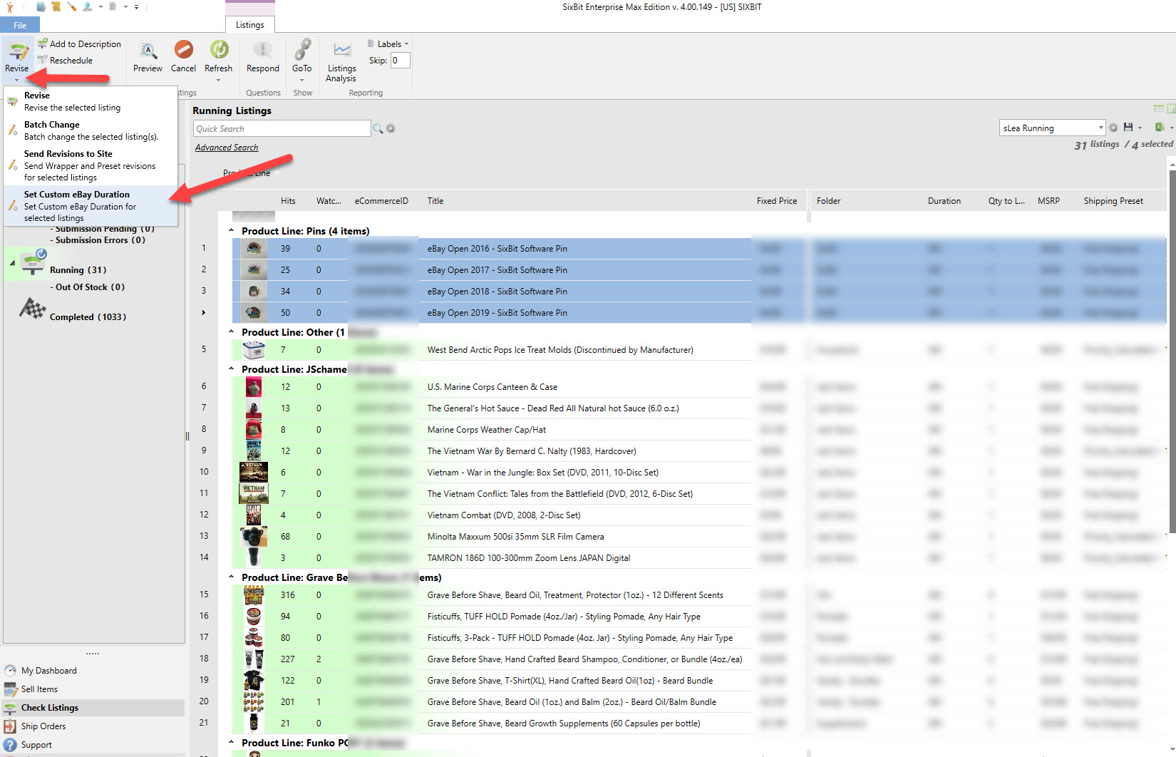 Custom Durations - Knowledgebase - SixBit Software